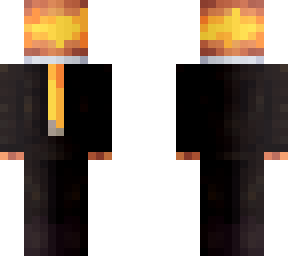 A grilled cheese sandwich in a suit | Minecraft Skin