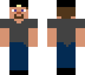 Gray Plastic Steve | Minecraft Skin