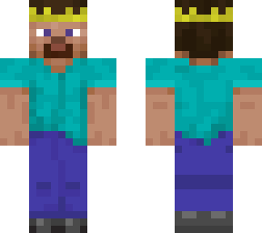 steve with crown | Minecraft Skins