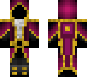 Knight's Cult outfit in red | Minecraft Skin