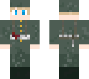WW1 German soldier Gut wound | Minecraft Skin