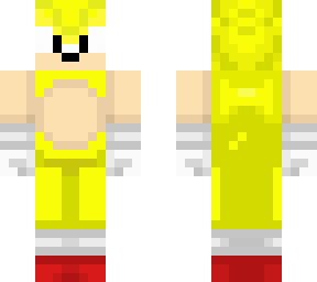 Classic Super Sonic | Minecraft Skin
