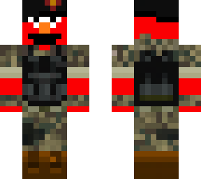 Elmo boina negra | Minecraft Skin
