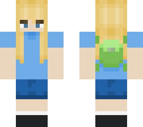 Finn with hair (Adventure Time) | Minecraft Skin