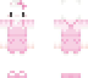 pink hello kitty skin!!! og skin by @frelliiss!!!! | Minecraft Skin
