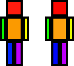 Rainbow dude | Minecraft Skin