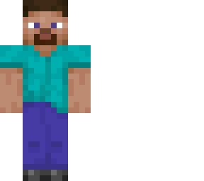Steve but flat or 2d | Minecraft Skin