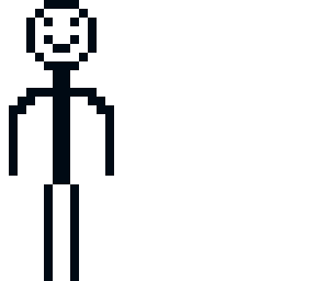 Stickman that faces forward | Minecraft Skin