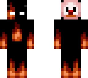 Updated (original fire skin) | Minecraft Skin