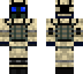 milatary guy with gas mask | Minecraft Skin