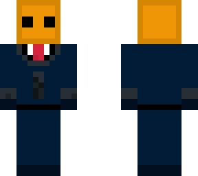 orange slime in a suit | Minecraft Skin