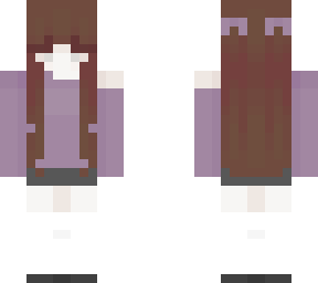 purple sweater girl | Minecraft Skin