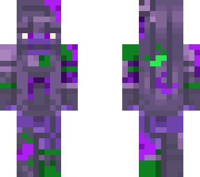 Slime Girl for greys server WITH EXTRA GOOPY BUT PURPOL | Minecraft Skin