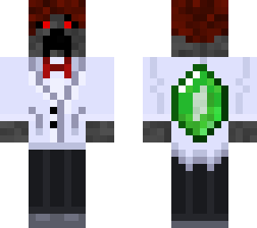 dark creeper in a suit | Minecraft Skin