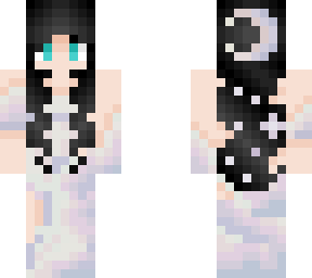 Edited - Moon Girl - One Layer | Minecraft Skin