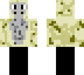 Gorilla tag pastel yellow monke V2 | Minecraft Skin