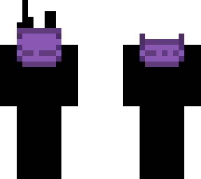 GASTER w/ purple scarf | Minecraft Skin