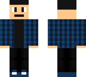 blue flannel boy | Minecraft Skin