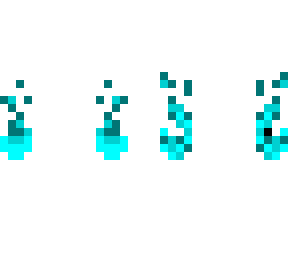 Cyan Blue Fire Hands Accessory for Skin | Minecraft Skin