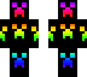 Rgb creeper | Minecraft Skin