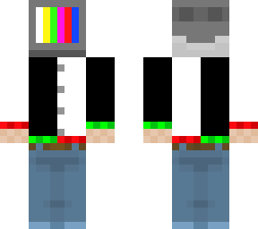 T.V. head (ranboo jacket) | Minecraft Skin