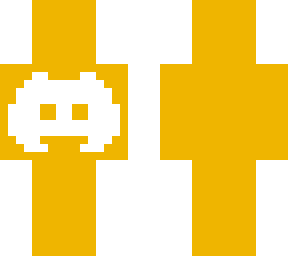 Yellow orange default discord profile picture | Minecraft Skin