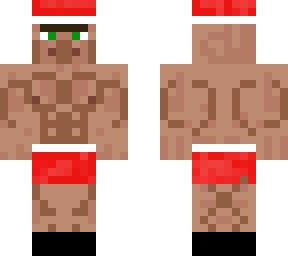 buff santa villagersanta | Minecraft Skin