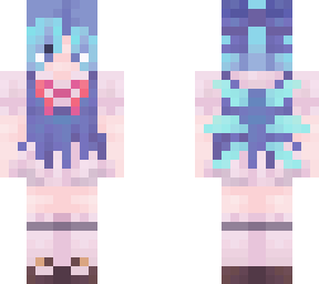 cirno - touhou project (blue ribbon) (64x) | Minecraft Skin