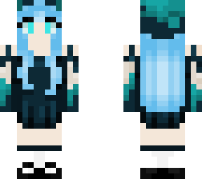 Warden girl Skin | Minecraft Skin