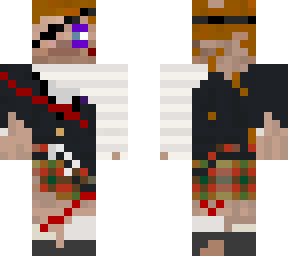 Almost dead scottish Steve | Minecraft Skin