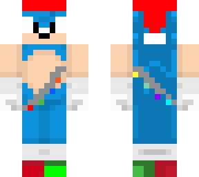 Christmas Classic Sonic | Minecraft Skin