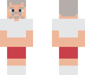 scott Calvin with Fat belly and grey hair and facial hair | Minecraft Skin