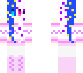 MineCraft Fan Girl X-Mes Thin Arm's | Minecraft Skin