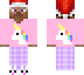 Steve Christmas Hat | Minecraft Skin