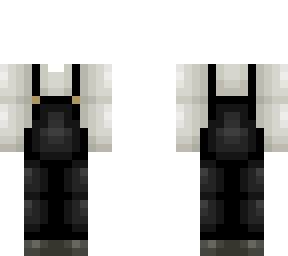 Winter Overalls Outfit Base 1.4 White | Minecraft Skin