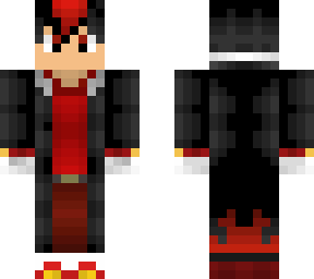 human shadow the hedgehog | Minecraft Skins