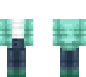 Cozy Cardigan Outfit Base 1.4 Mint | Minecraft Skin