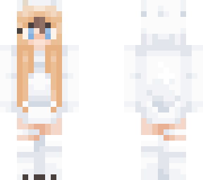 cute arctic fox girl | Minecraft Skin