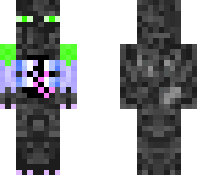 Iron Yunae + Warden & Slime Mutation | Minecraft Skin