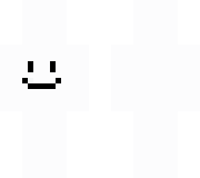 Plain white with smile | Minecraft Skin