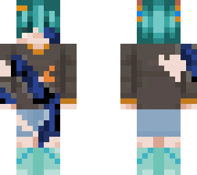 axolotl boy | Minecraft Skin