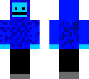 Blue dude In a hood | Minecraft Skin