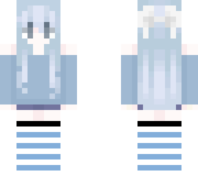 Cute Blue Girl | Minecraft Skin