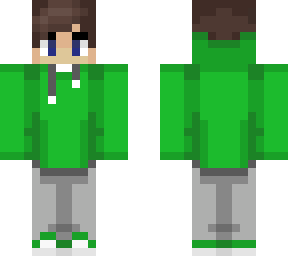 Green Hoodie Guy | Minecraft Skin