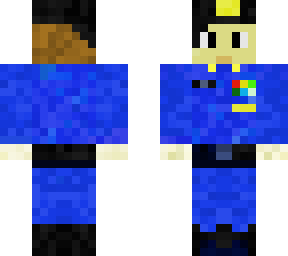 Navy blue camouflage commodore | Minecraft Skin