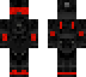Red future solider | Minecraft Skin