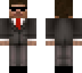 Steve in suit with glasses | Minecraft Skin