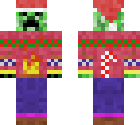 Christmas Creeper | Minecraft Skin