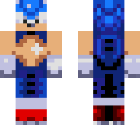 Classic Sonic | Minecraft Skin
