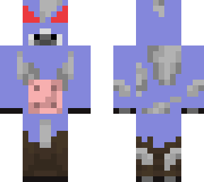 Evil blue cow | Minecraft Skin